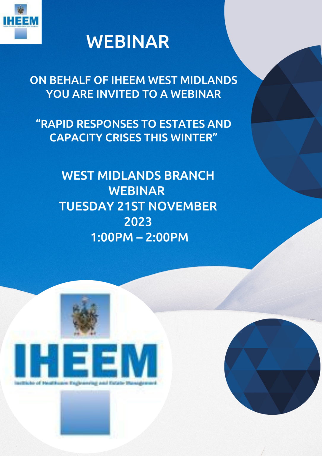 West Midlands Branch On-line webinar “Rapid responses to estates and ...